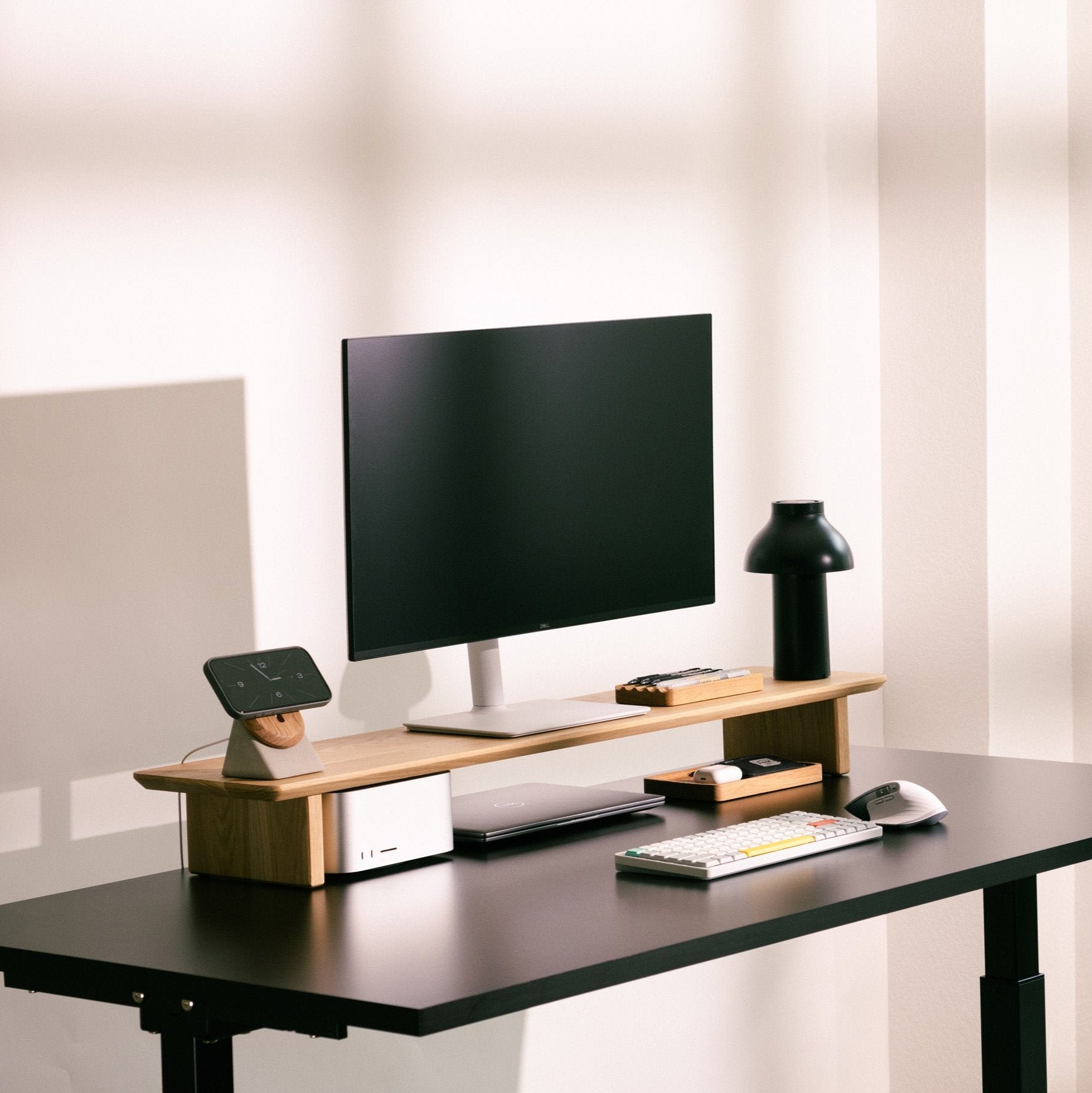 Large Desk Shelf Oak Oak